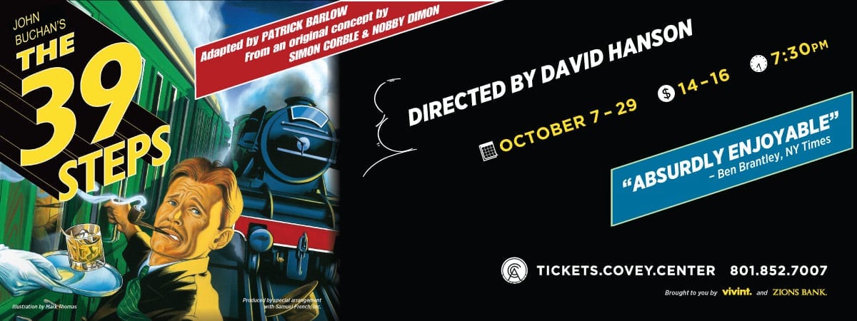 Step over to the Covey Center and see THE 39 STEPS | Utah Theatre Bloggers