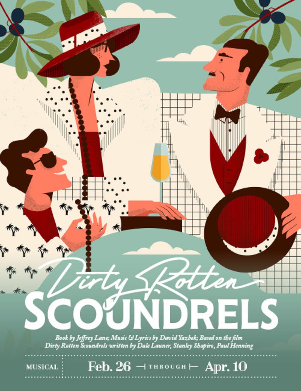 Ensemble cast shines in HCTO's DIRTY ROTTEN SCOUNDRELS | Utah Theatre ...